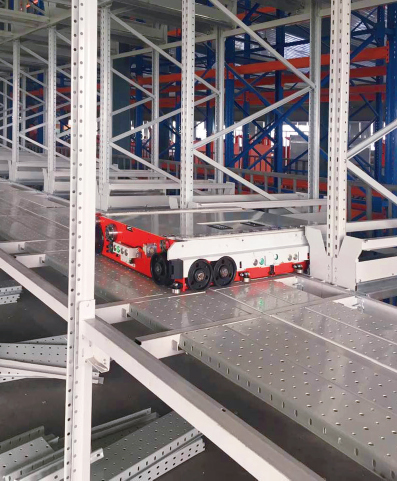 Intelligent Radio Shuttle Racking System For Warehouse Pallet Handling ...