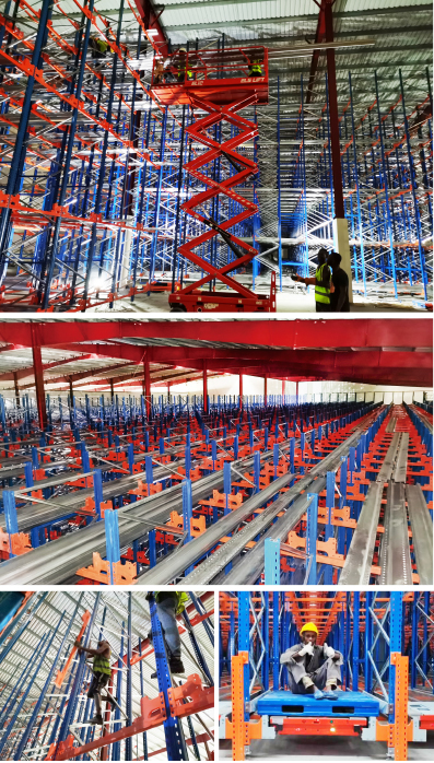 Intelligent Radio Shuttle Racking System For Warehouse Pallet Handling ...