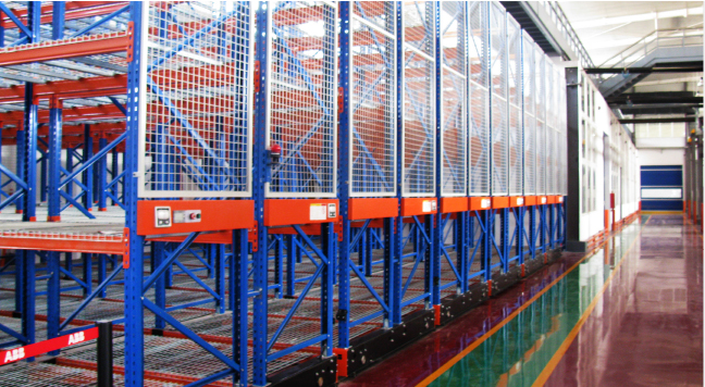 Electric Mobile Pallet Racking Rail-Guided Electric Mobile Rack ...