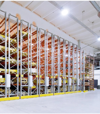 Electric Mobile Pallet Racking Rail-Guided Electric Mobile Rack ...