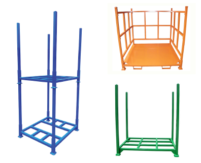 Demountable Square Tube Pallet Stacking Rack For Warehouse Storage