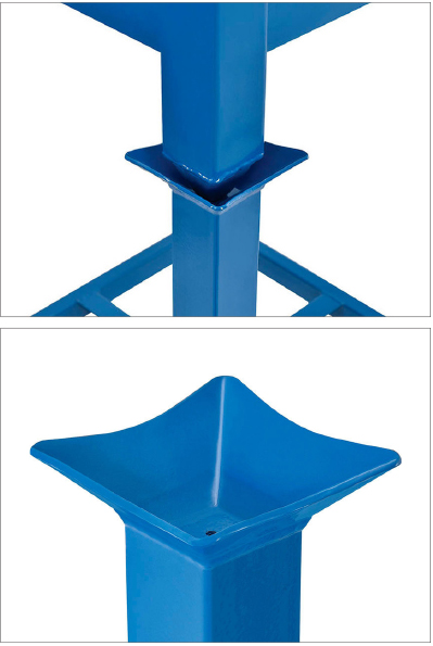 Demountable Square Tube Pallet Stacking Rack For Warehouse Storage