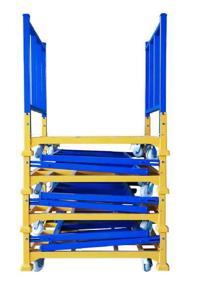 Folding Pallet Stacking Rack Foldable Stackable For Warehouse Storage