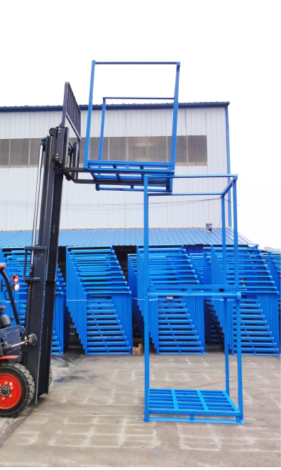 Warehouse Storage Stacking, Nesting Movable Pallet Support , Pallet ...