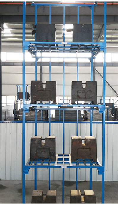 Warehouse Storage Stacking, Nesting Movable Pallet Support , Pallet ...
