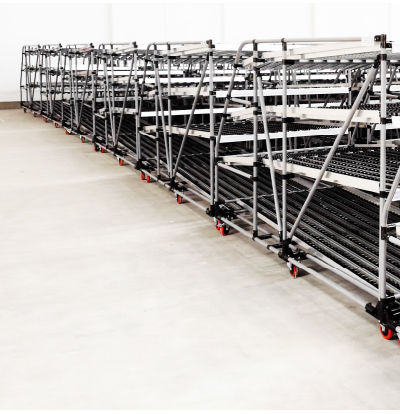Lean Pipe Flow Rack Carton Flow Rack Gravity roller rack Warehouse ...