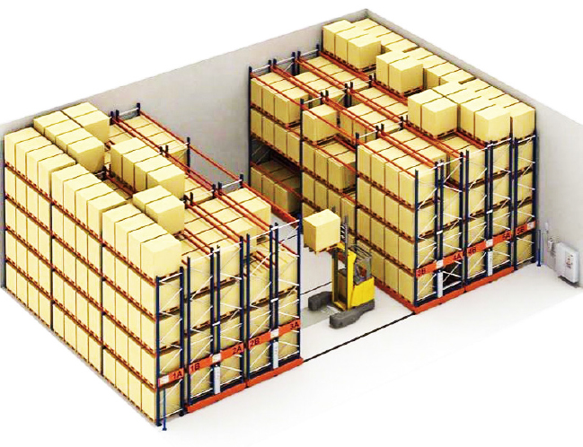 Heavy Duty Electric Mobile Pallet Racking System