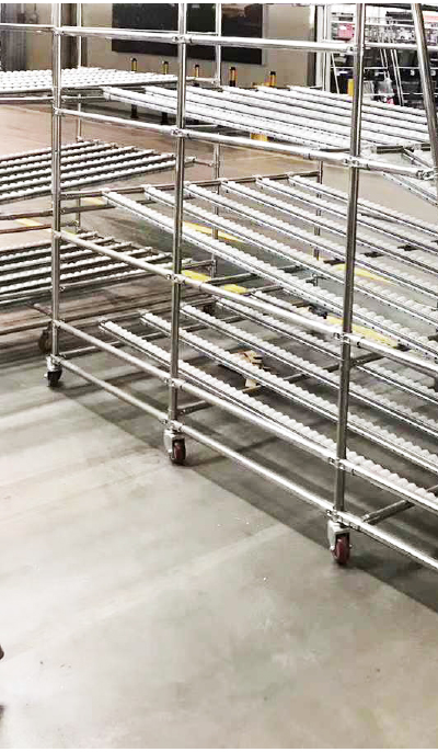 The Third Generation Lean Pipe Rack Aluminium Alloy Equipment