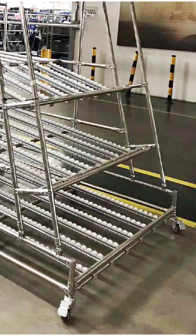 The Third Generation Lean Pipe Rack Aluminium Alloy Equipment