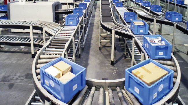Carton Sorting Conveyor System Flexible Gravity Roller Conveyor System ...