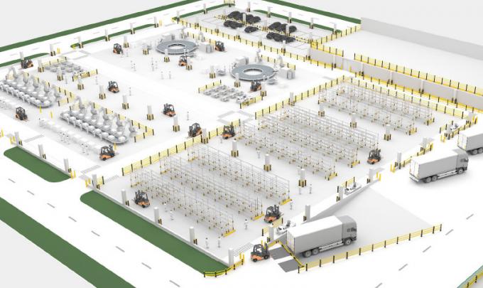 Building column Guard Anti-Collision Guardrails Warehouse Safety Barrier