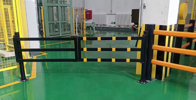 Pedestrian Guardrail Swing Gate Swinging Door Warehouse Safety Barrier ...
