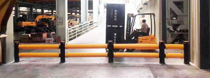 Double Rail Fence Warehouse Safety Barrier Traffic Guardrails