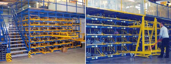 Roll Out Cassette Rack Honeycomb Rack Long Products Racking Cantilever ...