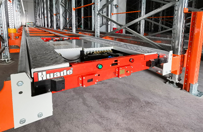 Two Way Radio Shuttle Racking Pallet Runner Rack System Explosive Proof ...