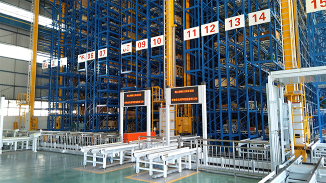 U-Turn Stacker Crane Curve Rail Type S/R Machine ASRS Automatic Storage ...