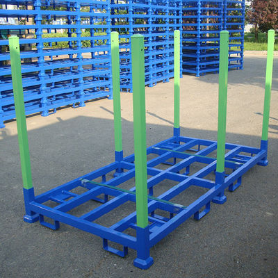 Square Tube Foldable Stacking rack Demountable Stacking rack For ...