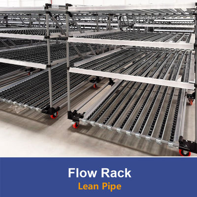 Lean Pipe Flow Rack Warehouse Storage Rack roller racking system