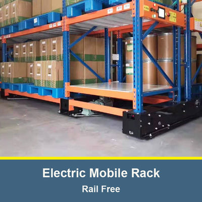 Electric Mobile Pallet Rack Rail Free Racking Warehouse Storage Rack ...