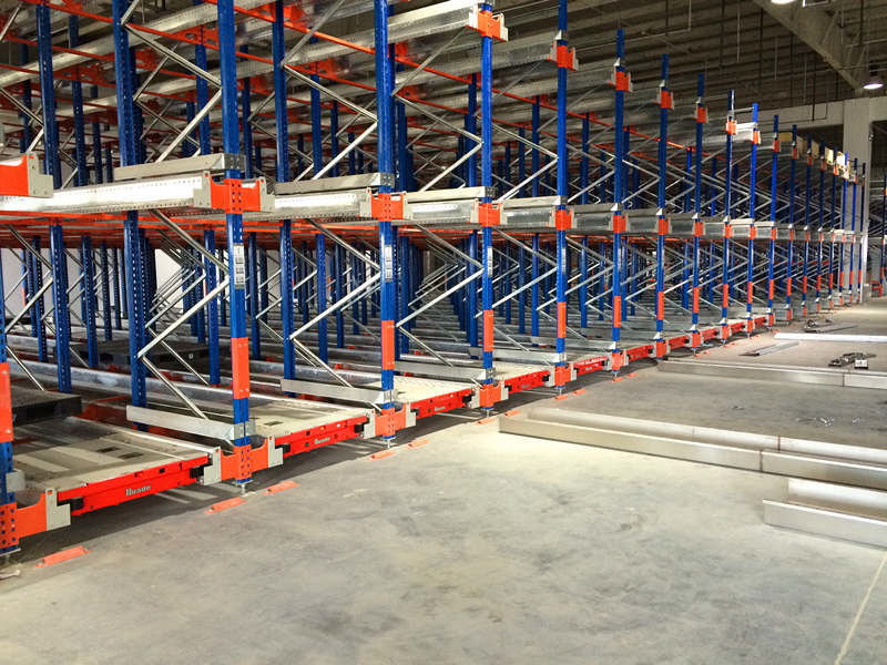 ODM FILO Radio Shuttle Pallet Racking System For Semi Automatic Warehouse