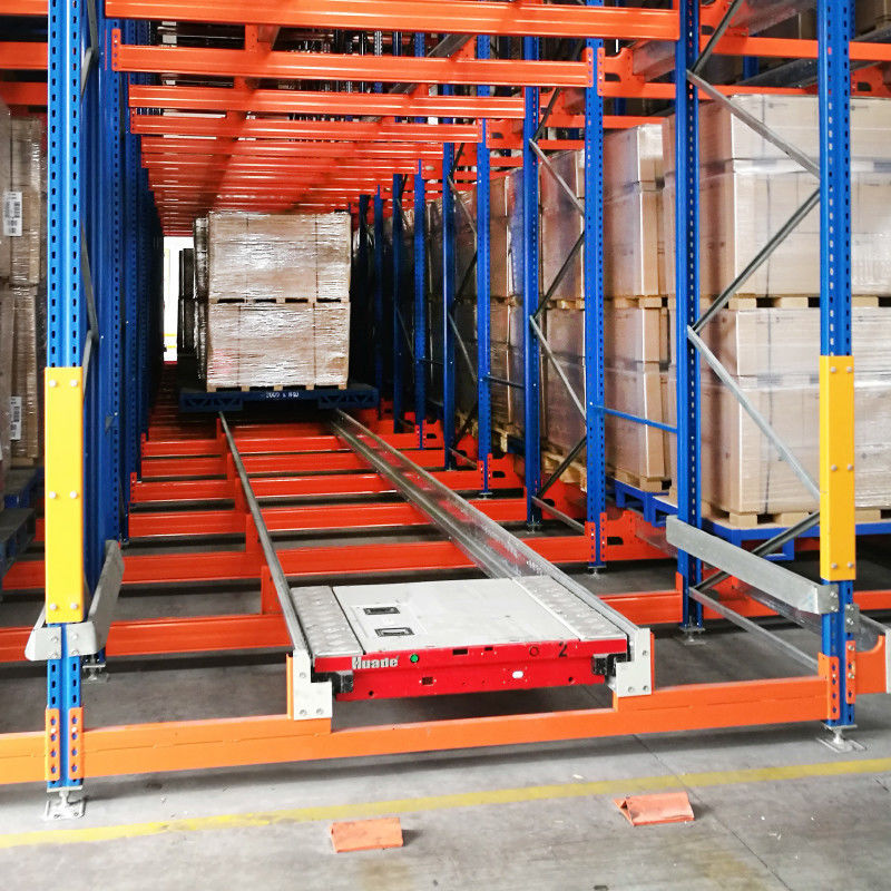 Intelligent Radio Shuttle Racking System For Warehouse Pallet Handling High Density Shuttle Rack