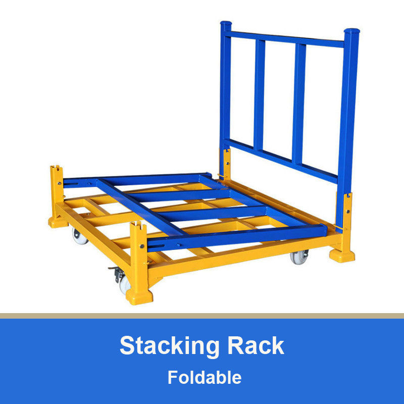 Folding Pallet Stacking Rack Foldable Stackable For Warehouse Storage