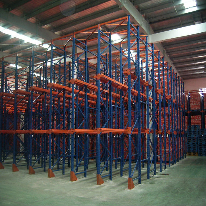 ISO9001 High Density Drive In Racking Drive Thru Pallet Racking 2000KGS
