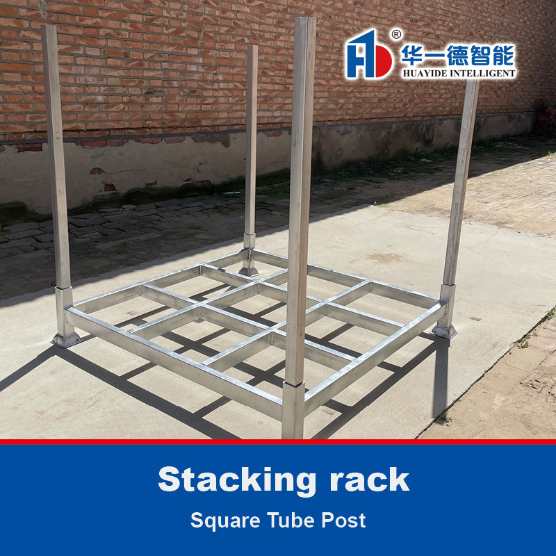 Square Tube Foldable Stacking rack Demountable Stacking rack Stackable Rack