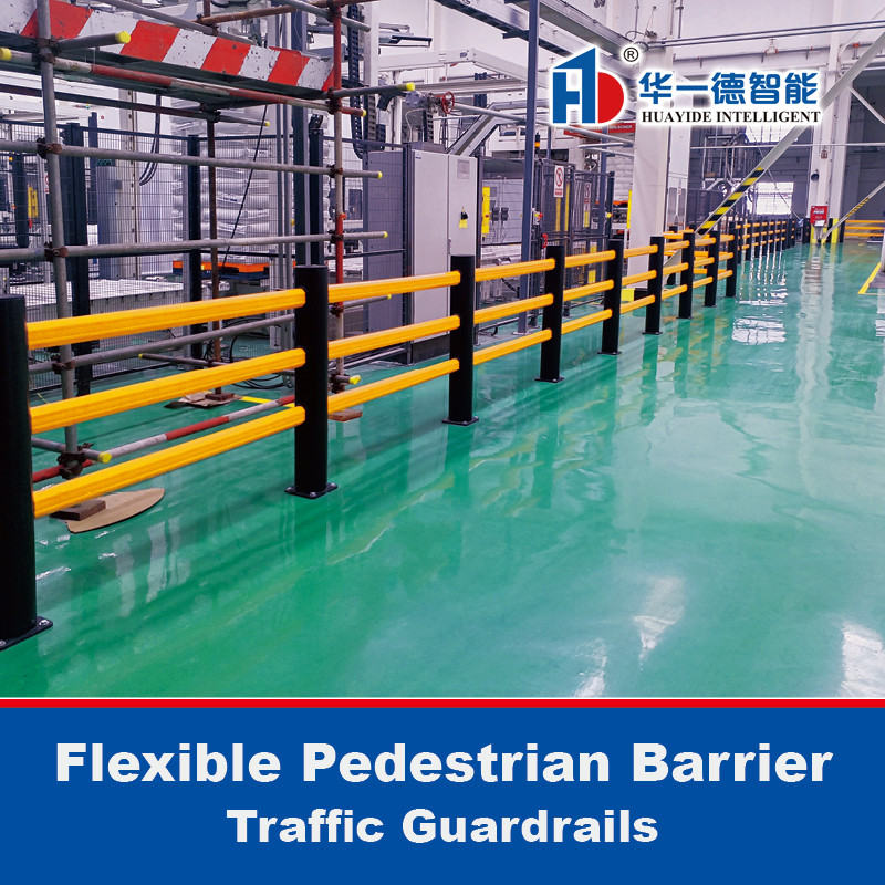 Flexible Pedestrian Barrier Anti-Collision Guardrails Warehouse Safety ...