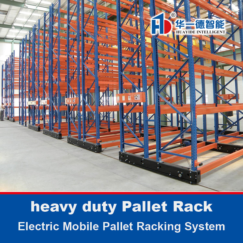 Heavy Duty Electric Mobile Pallet Racking System