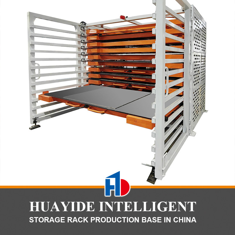 B29 Hand-0perated Sheet Metal Storage Rack Sheet Drawer Roll-out Rack ...