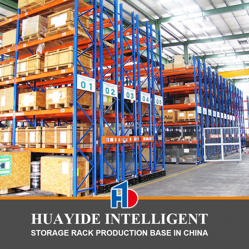 B36 Intelligent Warehouse Storage System Electric Mobile Pallet Racking ...