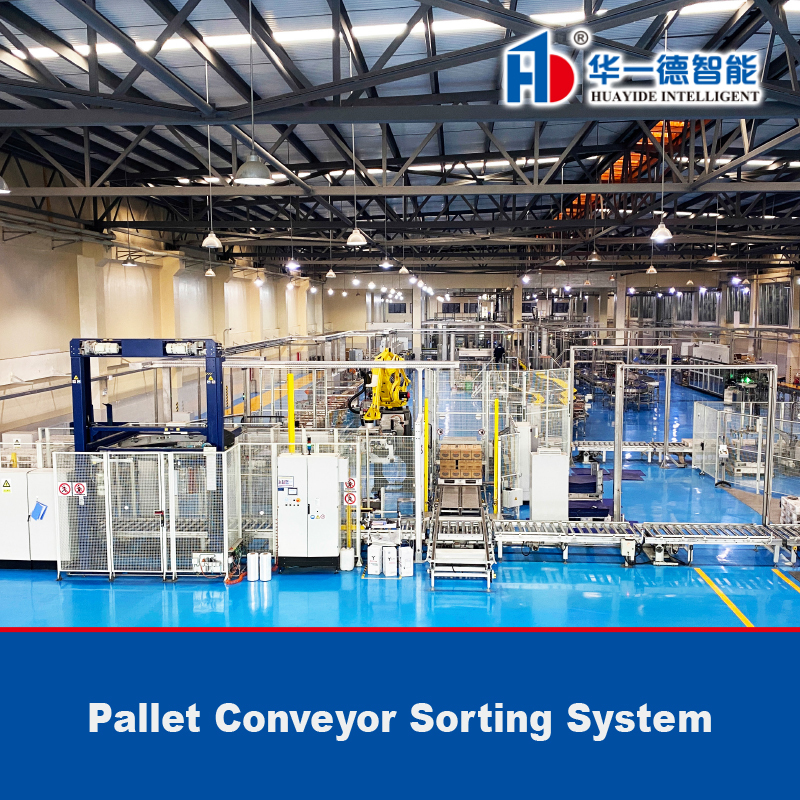 Pallet Conveyor Sorting System For ASRS Automatic Storage And Retrieval ...