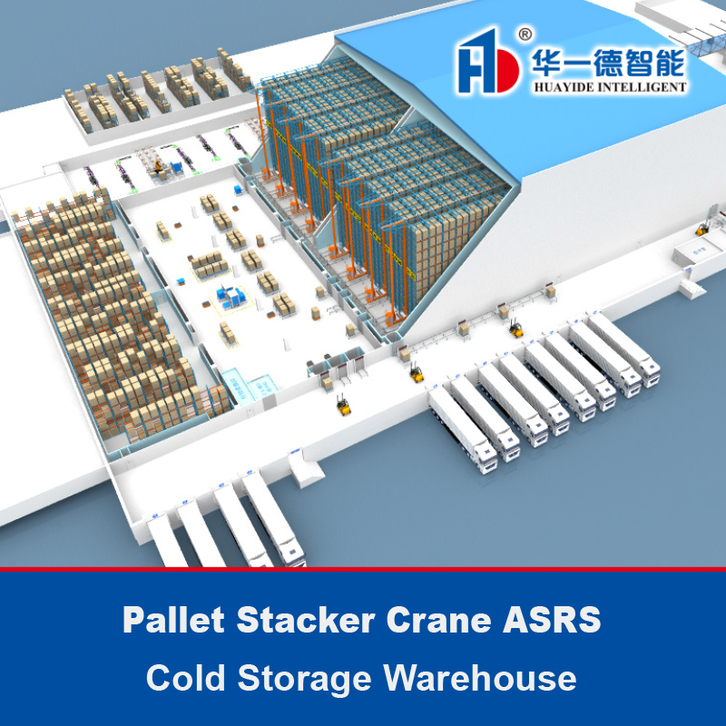 Cold Storage Warehouse Pallet Stacker Crane ASRS Logistics Center ...